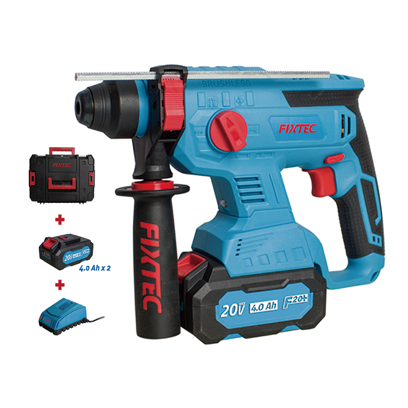 FIXTEC 20V Cordless Rotary Hammer Set