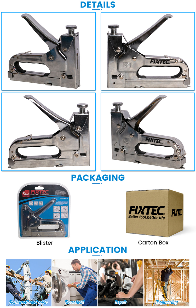 Heavy Duty 3 in 1 Staple Gun from China manufacturer - EBIC Tools